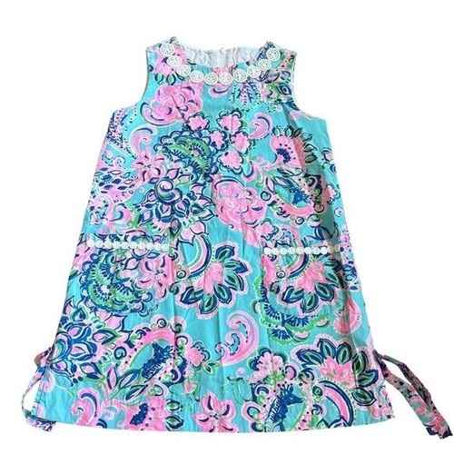 Lilly Pulitzer Girls Mini Mila Shift Dress Lined Size 8 Preppy Casual ...