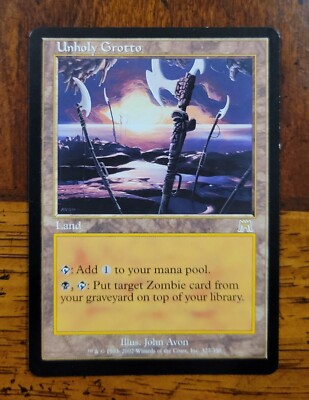 Unholy Grotto x1 MTG Onslaught Magic Moderate Play MP English | eBay