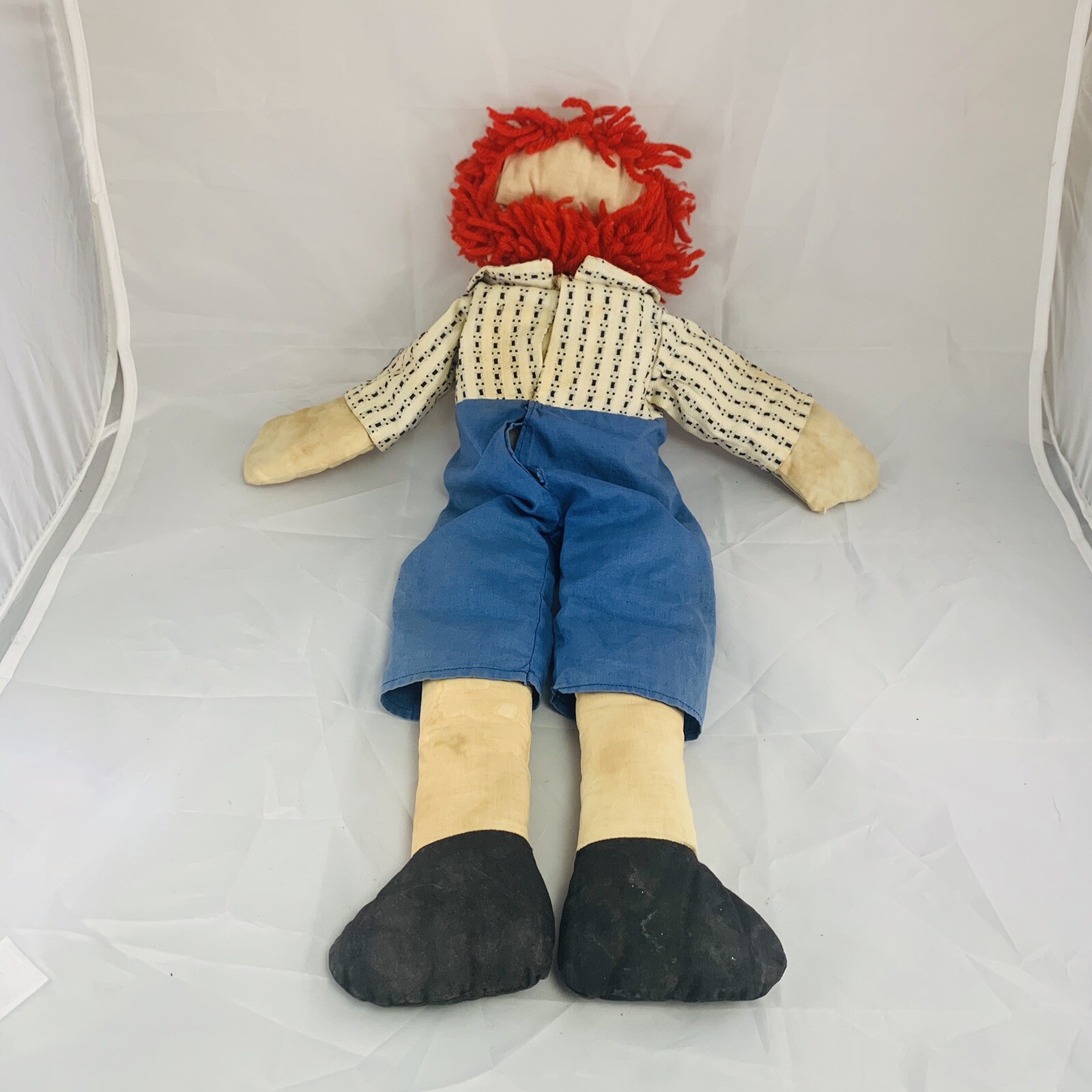 Handmade Raggedy Andy Doll Vtg 18in Tall | eBay