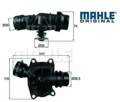 For BMW E39 525d Thermostat & Housing MAHLE, 11512354056 | eBay