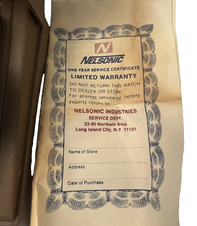 Nelsonic 1980s Vintage LCD Quartz Digital Watch | eBay