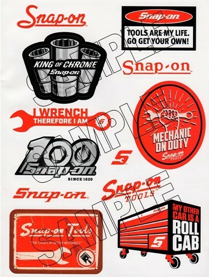 SNAP-ON STICKERS 100TH ANNIVERSARY VINTAGE LOGOS CHOICE OF BETTER ...
