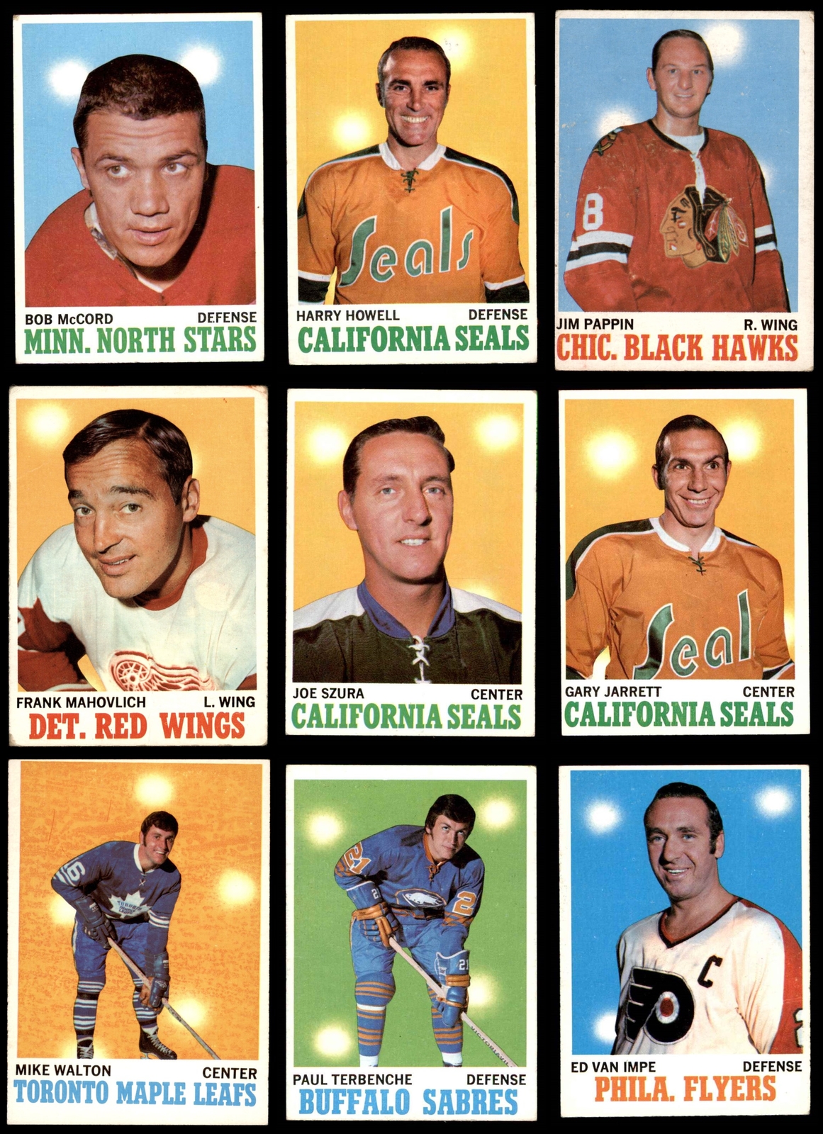1970-71 Topps Hockey Near Complete Set 3.5 - VG+ HSET (127 / 132 cards ...