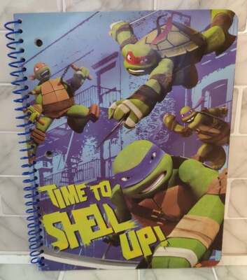 Brand New 2016 Teenage Mutant Ninja Turtle One Subject Theme Notebook ...