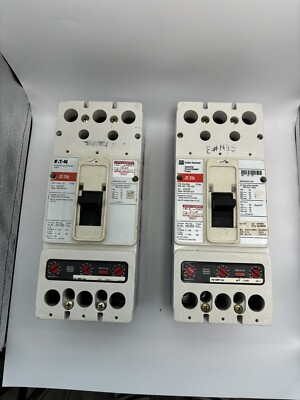 Lot Of 2 EATON 250 AMP CIRCUIT BREAKER WITH 200 AMP TRIP 600 VAC 3 POLE ...