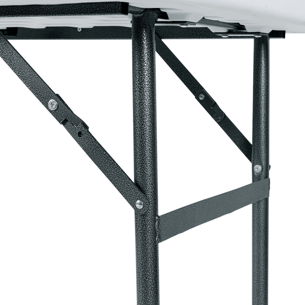 Topbuy 4-legs Ice Folding Table with Matching Plastic Skirt White | eBay