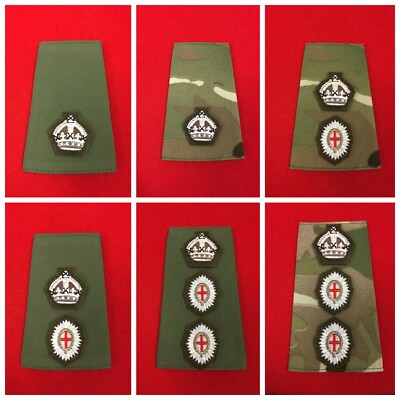 Quality Blues and Royals Officers Major Colonel MTP Combat Rank Slide ...
