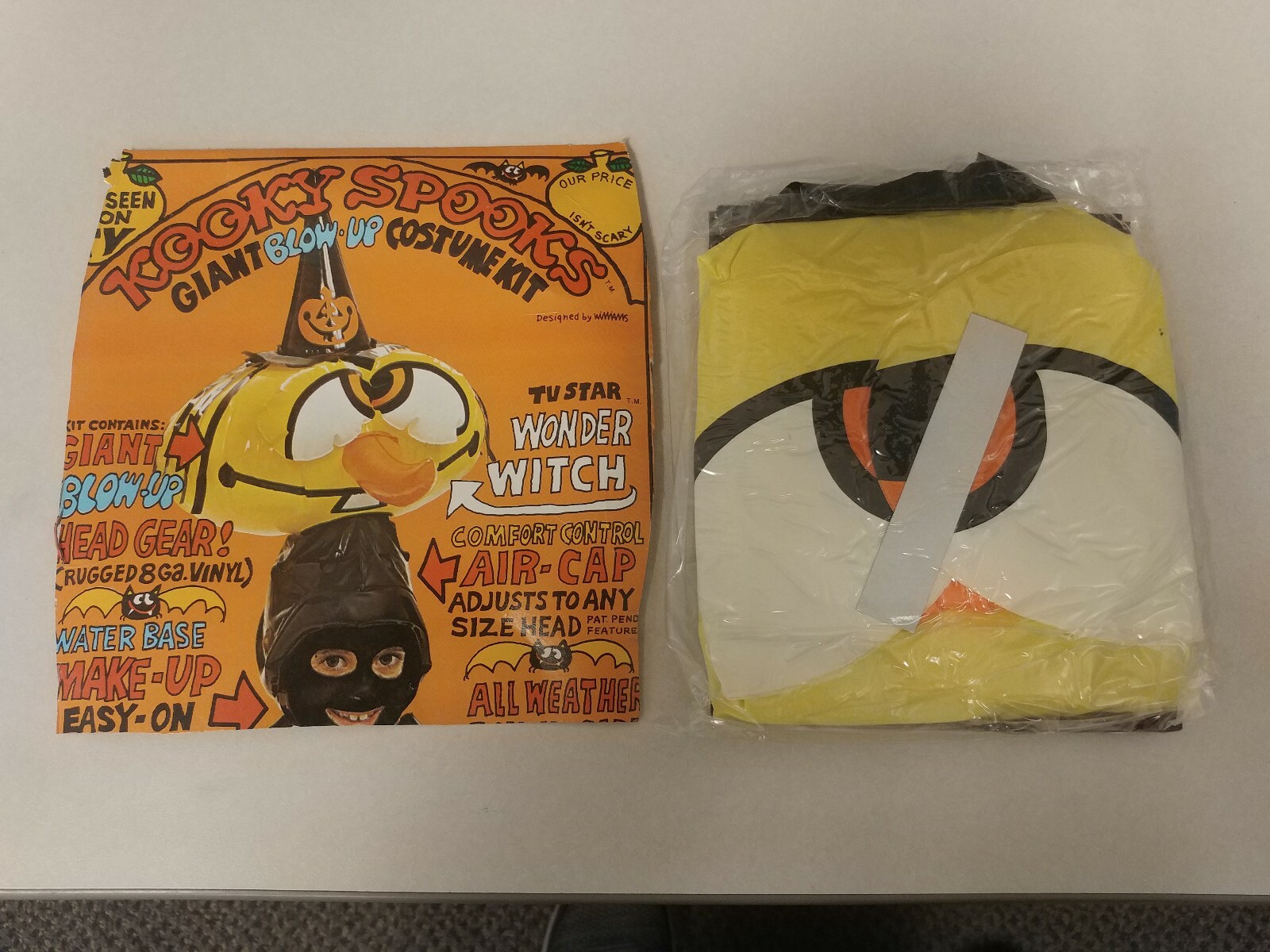 Vintage Kooky Spooks Costume! WONDER WITCH ! Giant Blow-Up Costume Kit ...