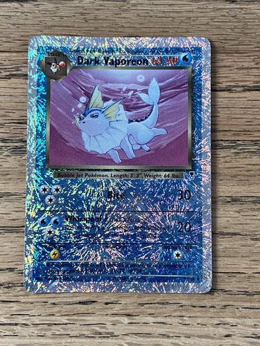 Pokémon Legendary Collection - Dark Vaporeon Card (reverse holo, 9/110 ...