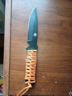 Uts Para Knife Fs Fixed Blade Knife Partial Serated | eBay