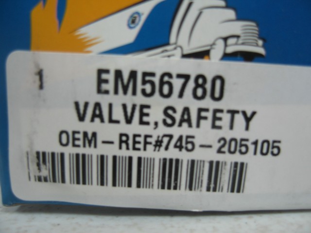 Excel St 1 Safety Valve P N EM 56780 Alt Bendix 205105 International ...