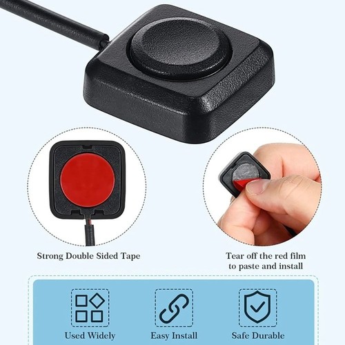 Mini Momentary Push Button Adhesive Car Push Buttons Mini Button Switch ...