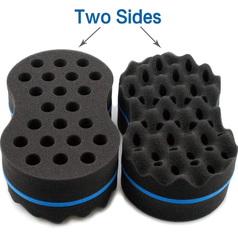 2Pcs Hair Twist Sponge Brush Dread Dreading Wave Foam Afro Barber Curl ...