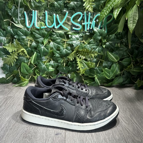 Nike Air Jordan 1 Low Golf Black Crocodile Shoes Men’s Size 11 DD9315 ...