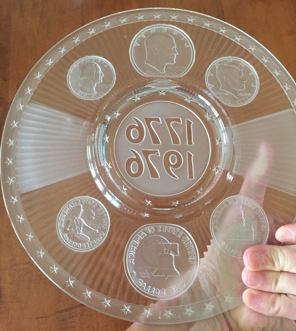 IMPERIAL HAND CRAFTED GLASS BY LENOX BICENTENNIAL 1976 COLLECTORS' COIN ...