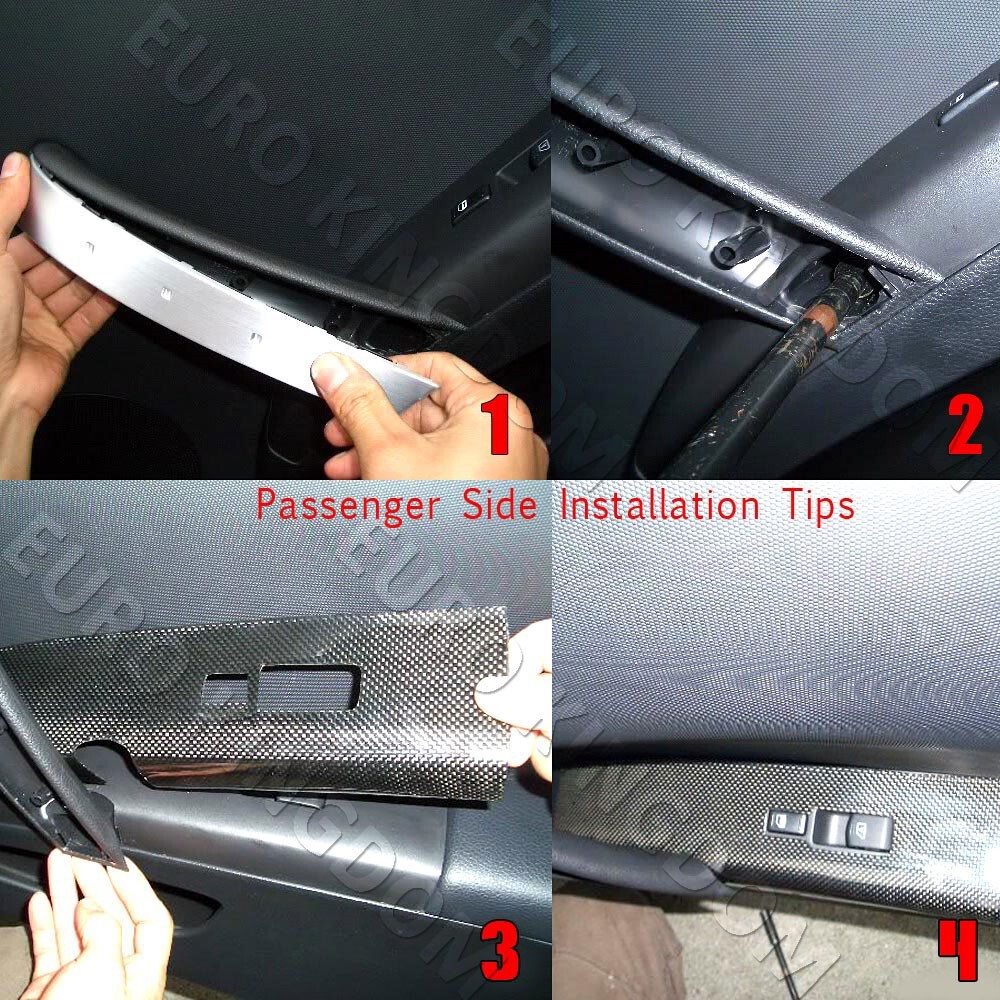 For 06-09 Nissan 350z Real Carbon Fiber Interior Door Switch Trim ...