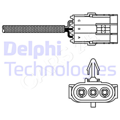Lambda Sensor DELPHI Fits RENAULT Clio II Kangoo Express 97-01 ...