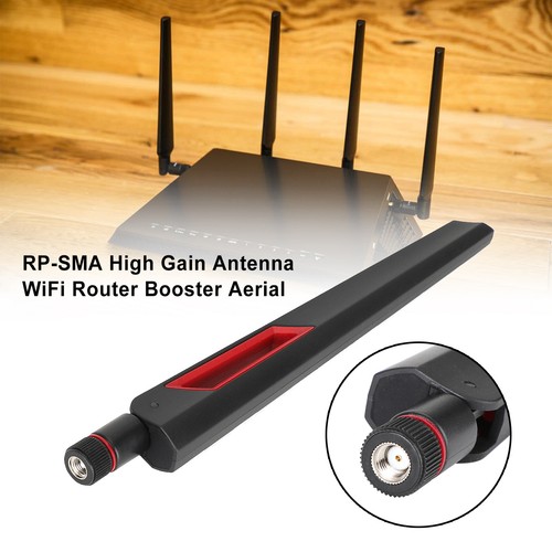 Dual Band 2.4 & 5Ghz 12dBi RP-SMA High Gain Antenna WiFi Router Booster ...