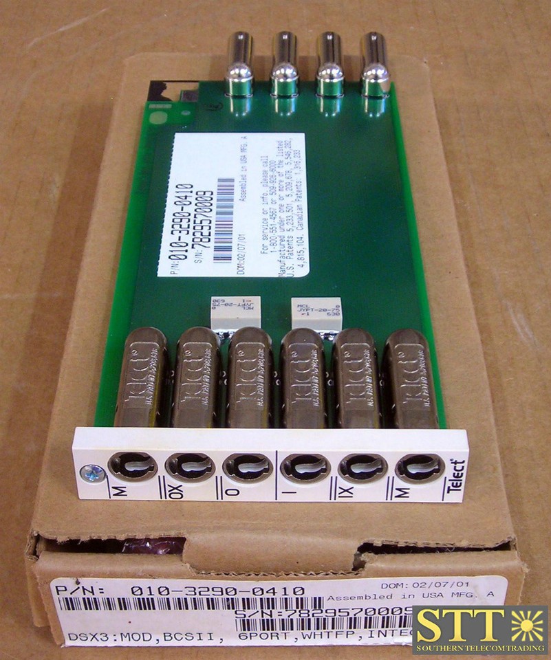 010-3290-0410 TELECT 6 PORT MINI WECO TO BNC MODULE NEW | eBay