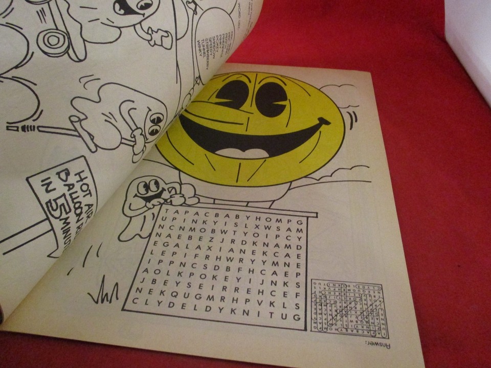 Retro Pac-Man Coloring & Activity Book 1984 Pacman Ms. Pac-Man Baby Pac ...