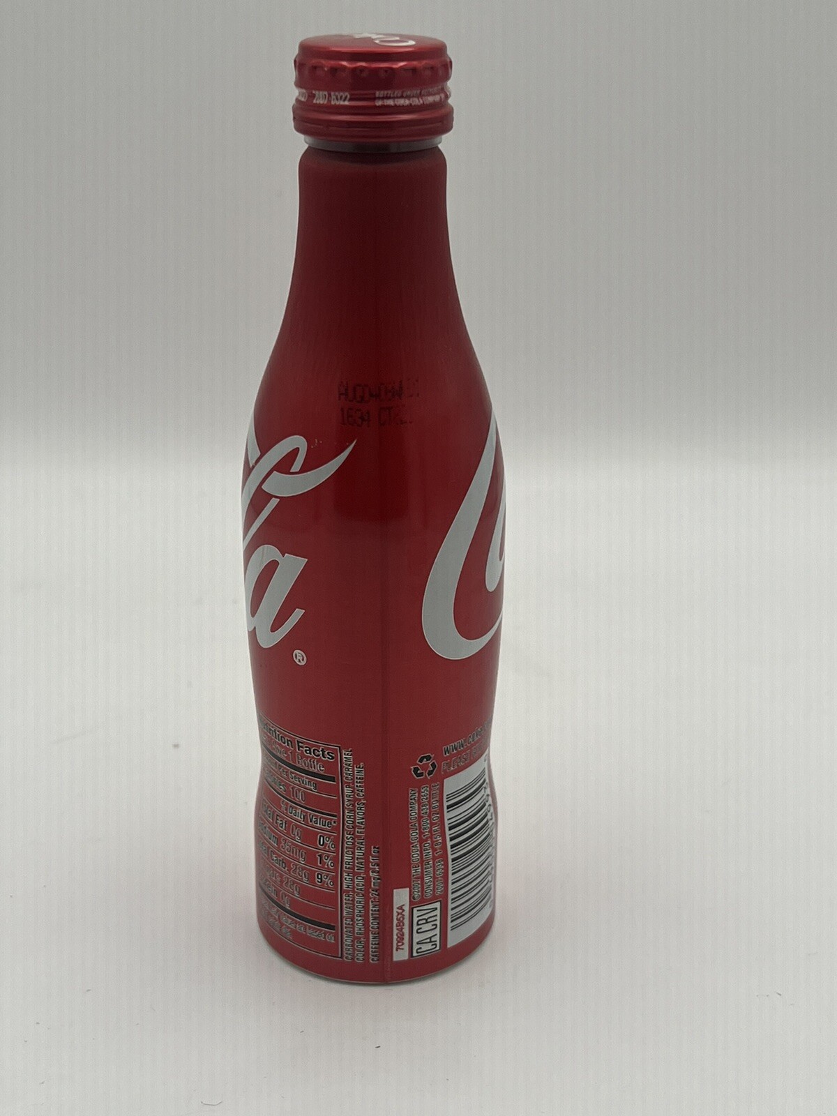 2007 Red Coca Cola 8.5oz Aluminium Bottle. Never Opened NEW (expired ...