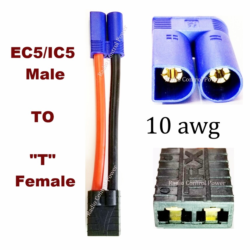 RCP Adapters EC5/IC5 to Fits TRX Wire Adapters 8 or 10 awg Wire | eBay