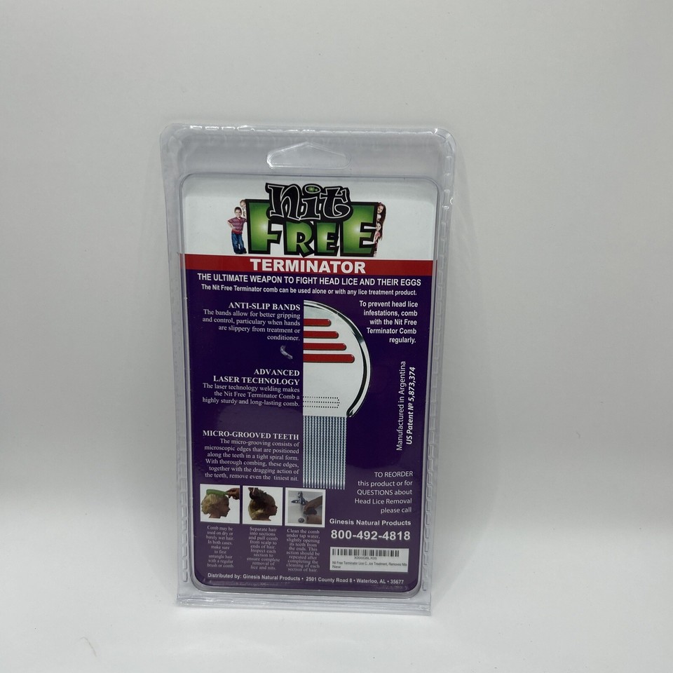 Nit Free Terminator Comb Head Lice Stainless Steel | eBay