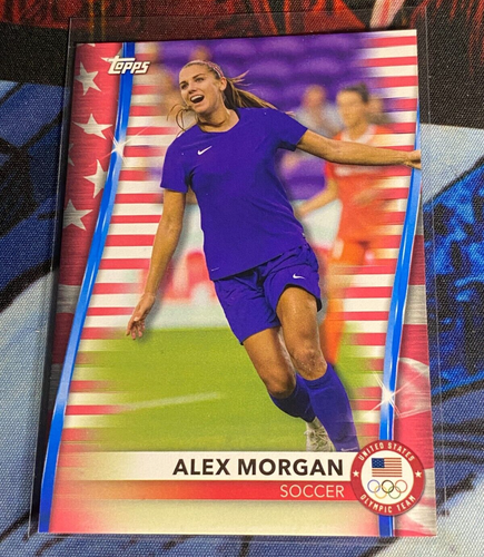 2020 Alex Morgan /299 Numbered Card #21 Topps Olympics USA Women's ...