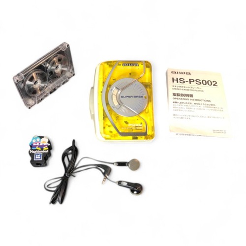 AIWA PS002 Yellow Cassette Walkman Restored Complete Stylish Used No Returns | eBay