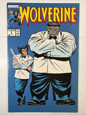 Wolverine #8 Key Issue 1st Patch Marvel Comic Book Gray Hulk 1989 ...