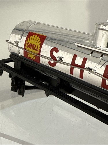 Tyco Shell Fuel Tanker HO Scale Chrome Train Tanker Advertising | eBay