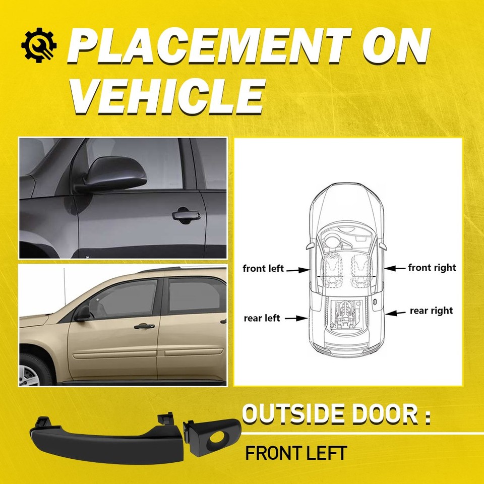 Front Driver Left Side Outside Exterior Door Handle Fit 2007-2009 ...