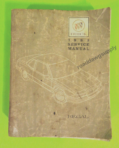 1989 Buick Regal Chassis & Body Service Shop Repair Manual Book 2.8L, 3 ...