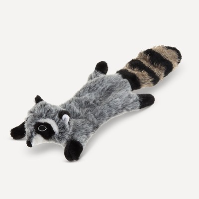 Joyhound Crazy Comfy Realistic Raccoon Flattie Dog Toy - Crinkle ...
