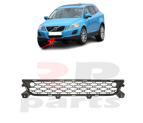 FOR VOLVO XC60 08 - 13 NEW FRONT BUMPER LOWER CENTER GRILL PDC HOLE ...