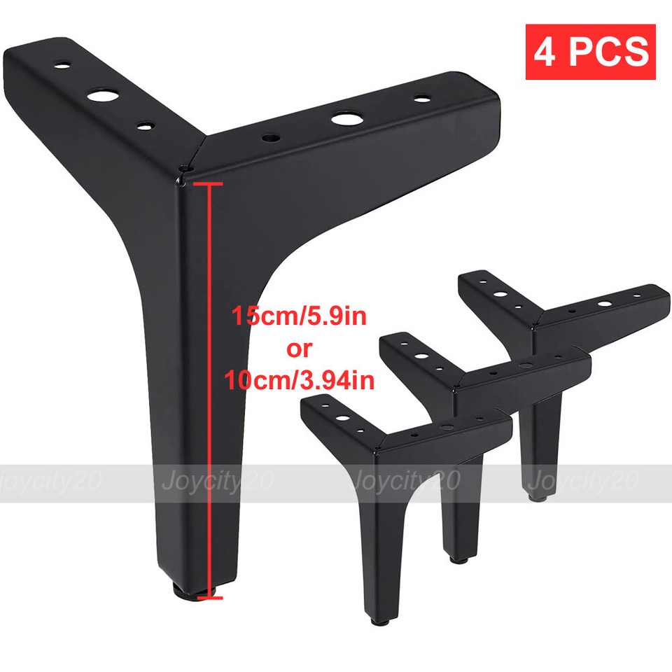 4PCS 10/15cm Furniture Sofa Legs Modern Metal Diamond Triangle ...