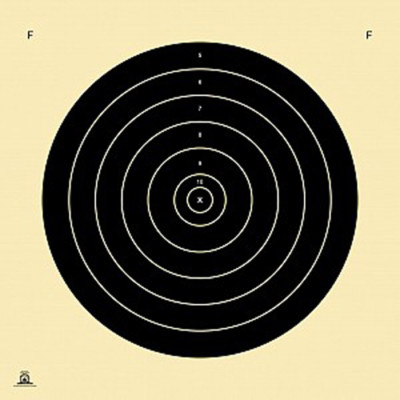 Official NRA MR-65 F-Class 500 Yard High Power Rifle Target, 37" x 37 ...