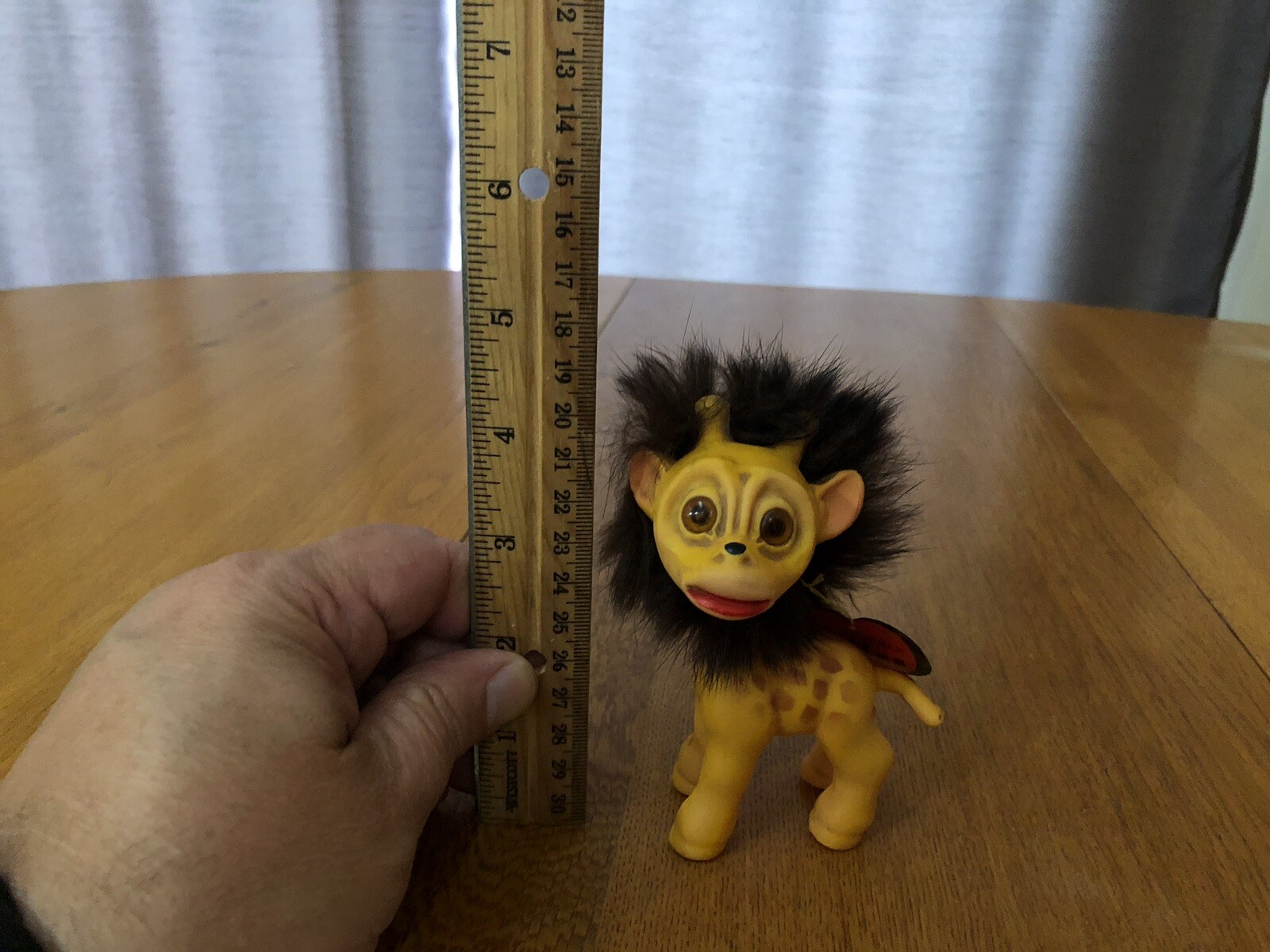 VINTAGE 1960s LOVABLE UGLIES RUBBER GIRAFFE TROLL TOY W/TAG MADE IN ...