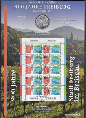 Repubblica Federale 2020-04 Foglio Numismatico 900 Anni Freiburg | eBay