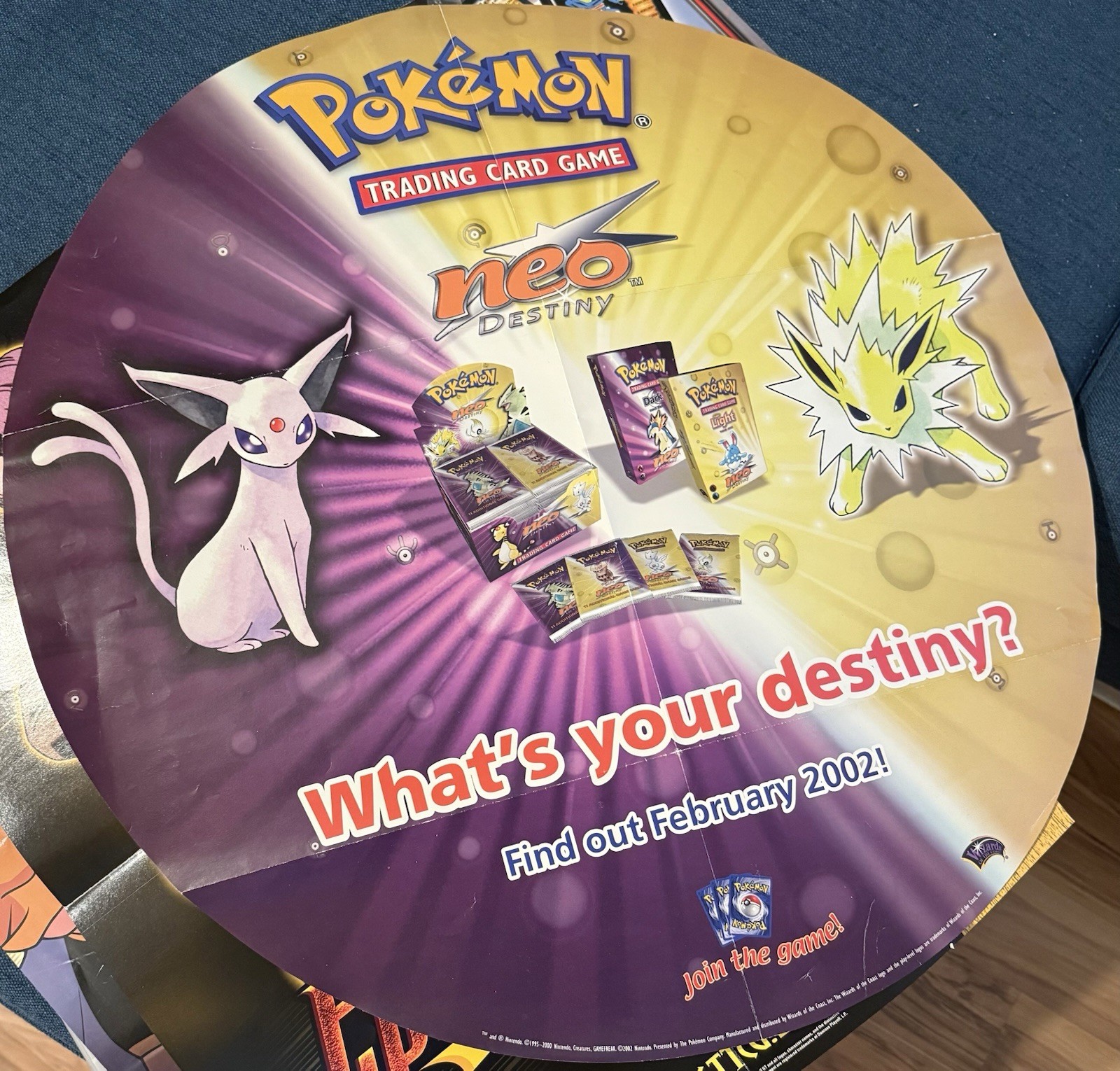 Pokemon Neo Destiny Poster Advertisement Extremely Rare WOTC | eBay