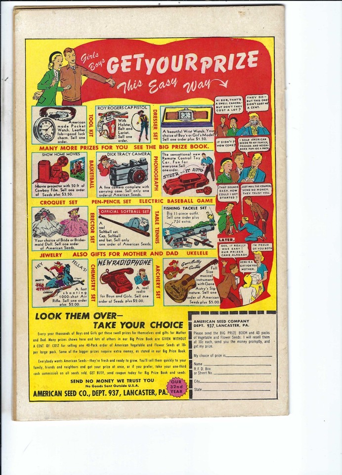 Wings Comics #111 Captain Wings Ghost Squadron Planes (Mar 1950 Fiction ...