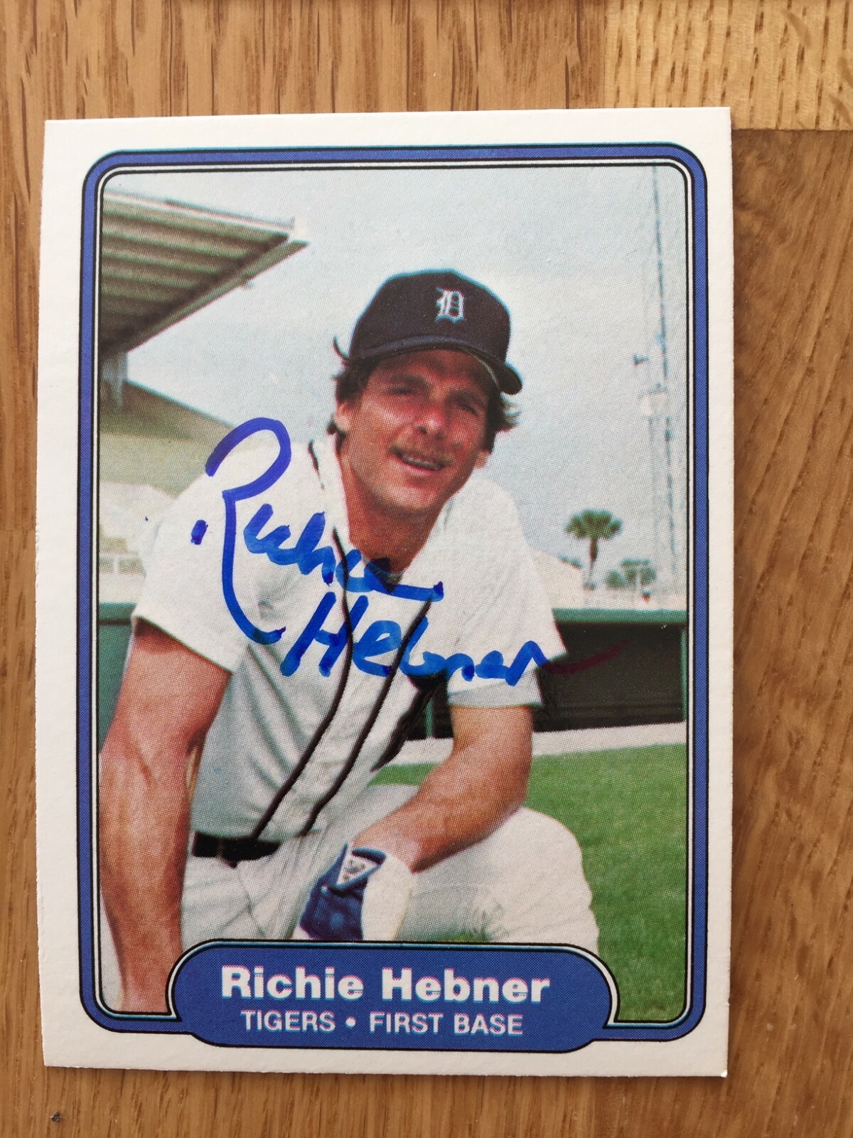 Tigers Rich Hebner signed 1982 Fleer Card | eBay