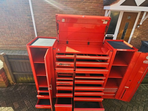 Snap On Tool box Cabinet with drawers - Red | eBay UK