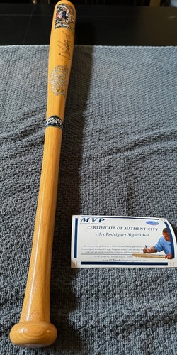 Alex Rodriguez Signed Louisville Slugger Wooden Bat MVP Authenticated ...