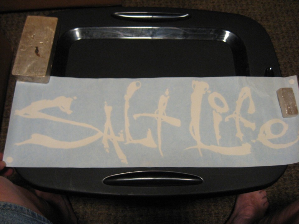Salt Life Decal - 24" Large Surface Mount Sticker - Signature - White ...