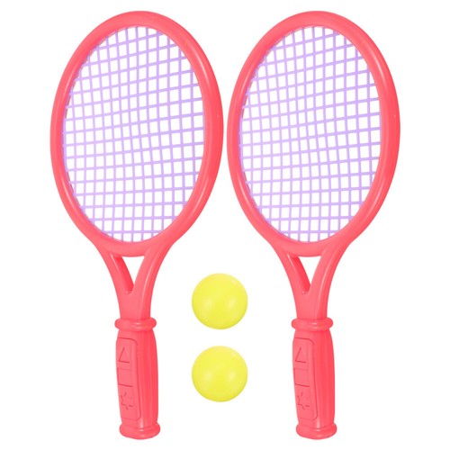 1 Pair of Children's Tennis Racket Kids Plastic Badminton Rackets Game ...