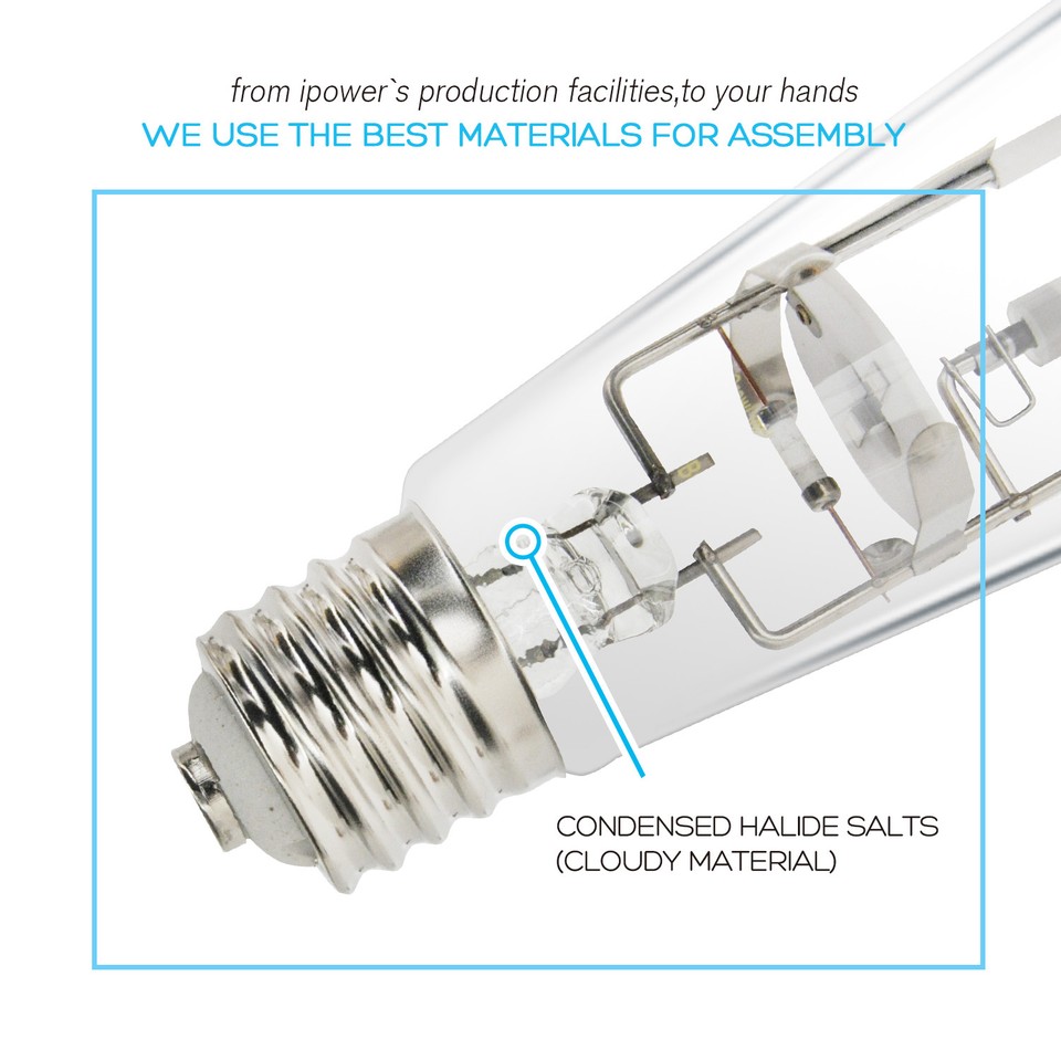 iPower 400W 600W 1000W HPS High Pressure Sodium MH Grow Light Bulb Lamp ...