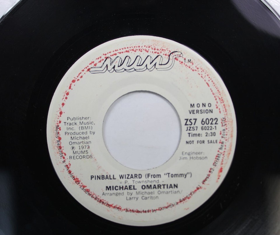 Soul Promo 45 Michael Omartian - Pinball Wizard (From "Tommy ...