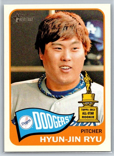 2014 Topps Heritage Hyun-Jin Ryu All-Star Rookie Los Angeles Dodgers ...