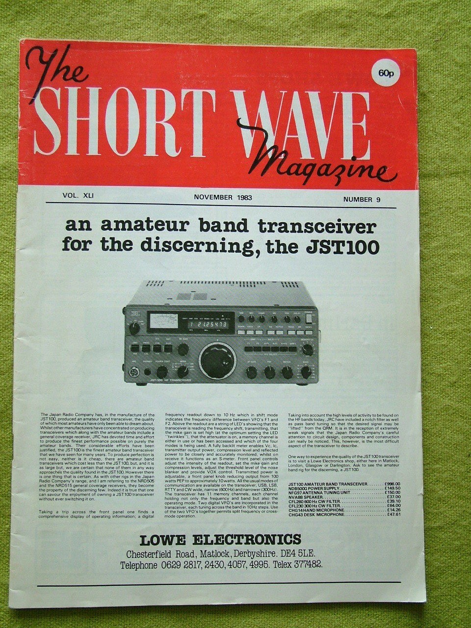 THE SHORT WAVE MAGAZINE / NOV 1983 / TWOMETHODS OF AUTO CW ...